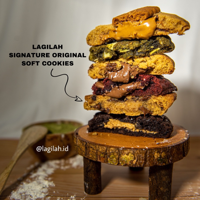 Jual Soft Baked Cookies Premium All Varian : OG, Lotus, Redvelvet, Dark ...