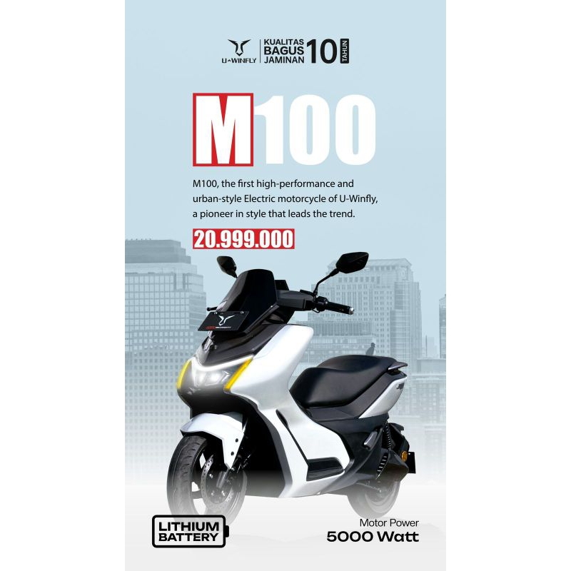 Jual motor listrik uwinfly M100 lithium | Shopee Indonesia