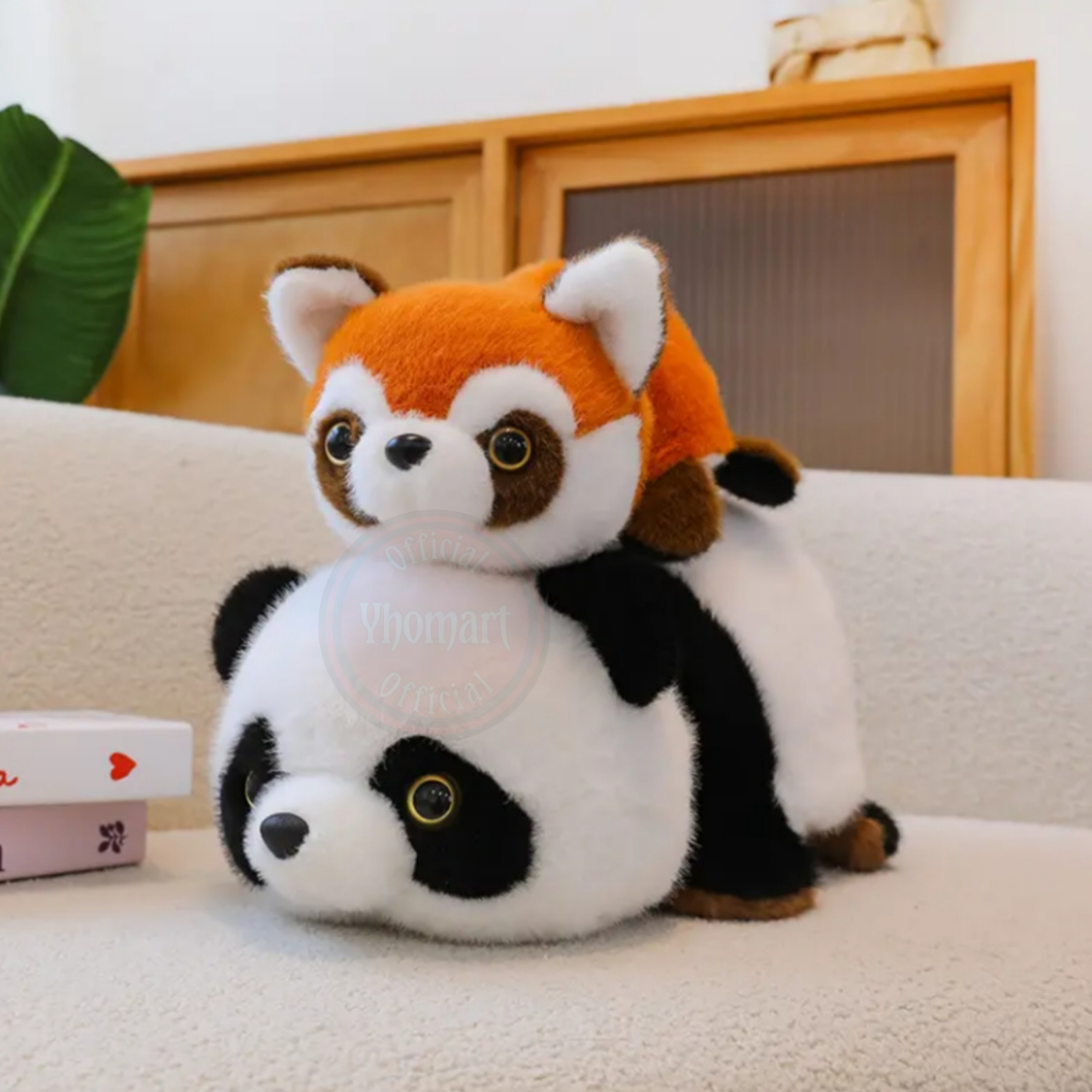 Jual ( Yhomart ) Boneka Rubah Bolak Balik Boneka Panda Bisa Berubah ...