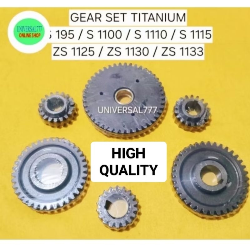 Jual Gear Set S195 Awet Tahan Lama Performa Maksimal S1100 S1110 S1115 ZS1125 ZS1130 ZS1133 Gigi ...