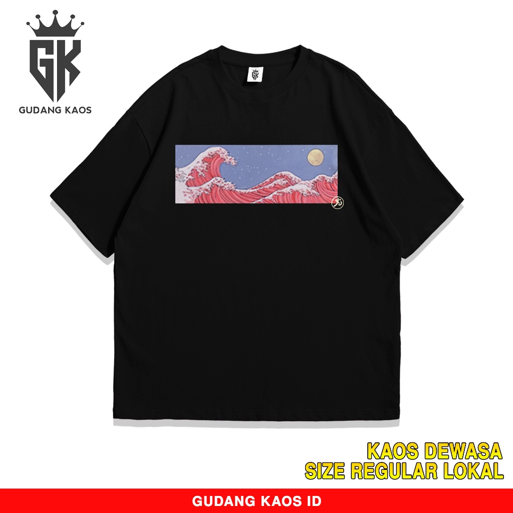 Jual GUDANG KAOS YB LABS 2 - NIGHT - GREAT WAVE TSHIRT - KAOS VIRAL - KAOS REZA ARAP - BAJU ...