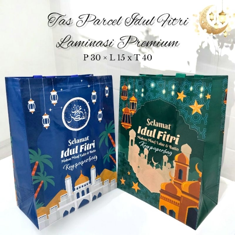 Jual ISI 12 (1 LUSIN) Tas Parcel Vinyl Idul Fitri Uk 30x40 Premium ...