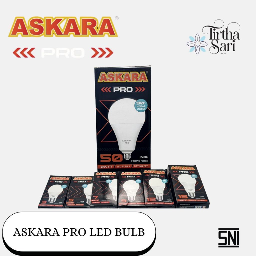 Jual Lampu LED Bulb 12 - 50W ASKARA PRO | Shopee Indonesia
