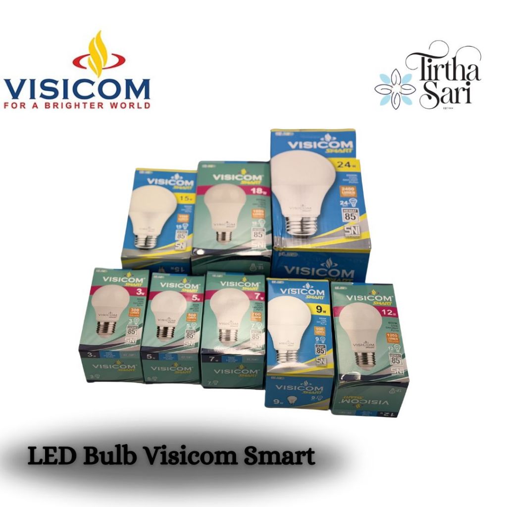 Jual Lampu LED Bulb 3 - 9W VISICOM SMART | Shopee Indonesia