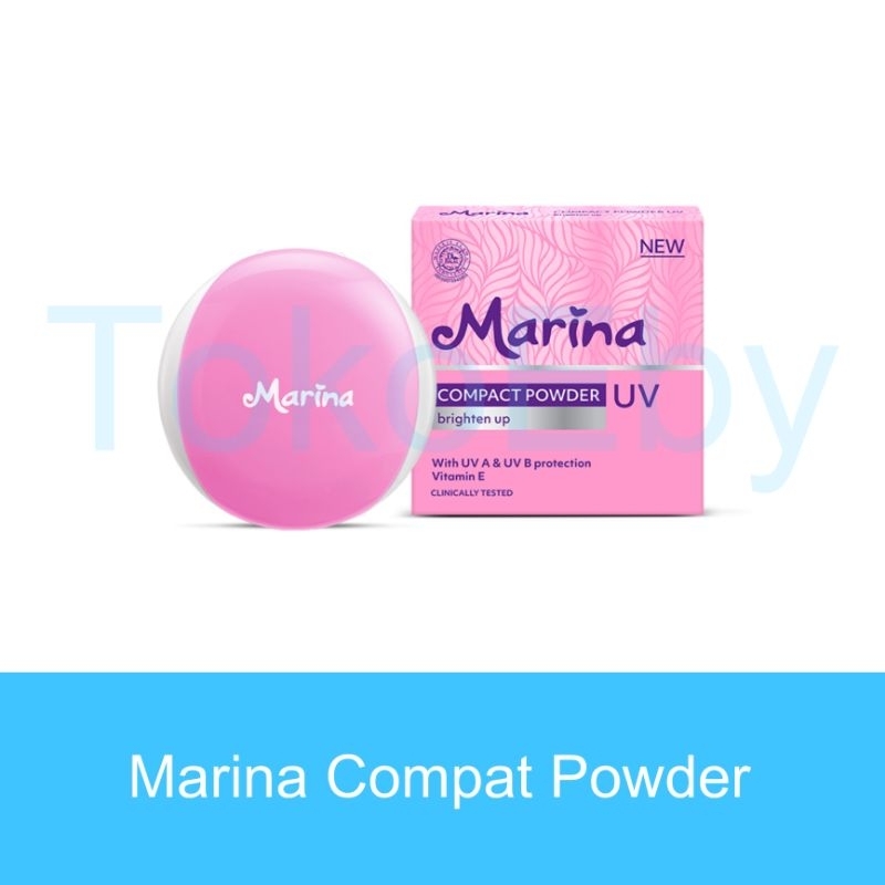 Jual Marina Compact Powder UV | Bedak Padat | Shopee Indonesia