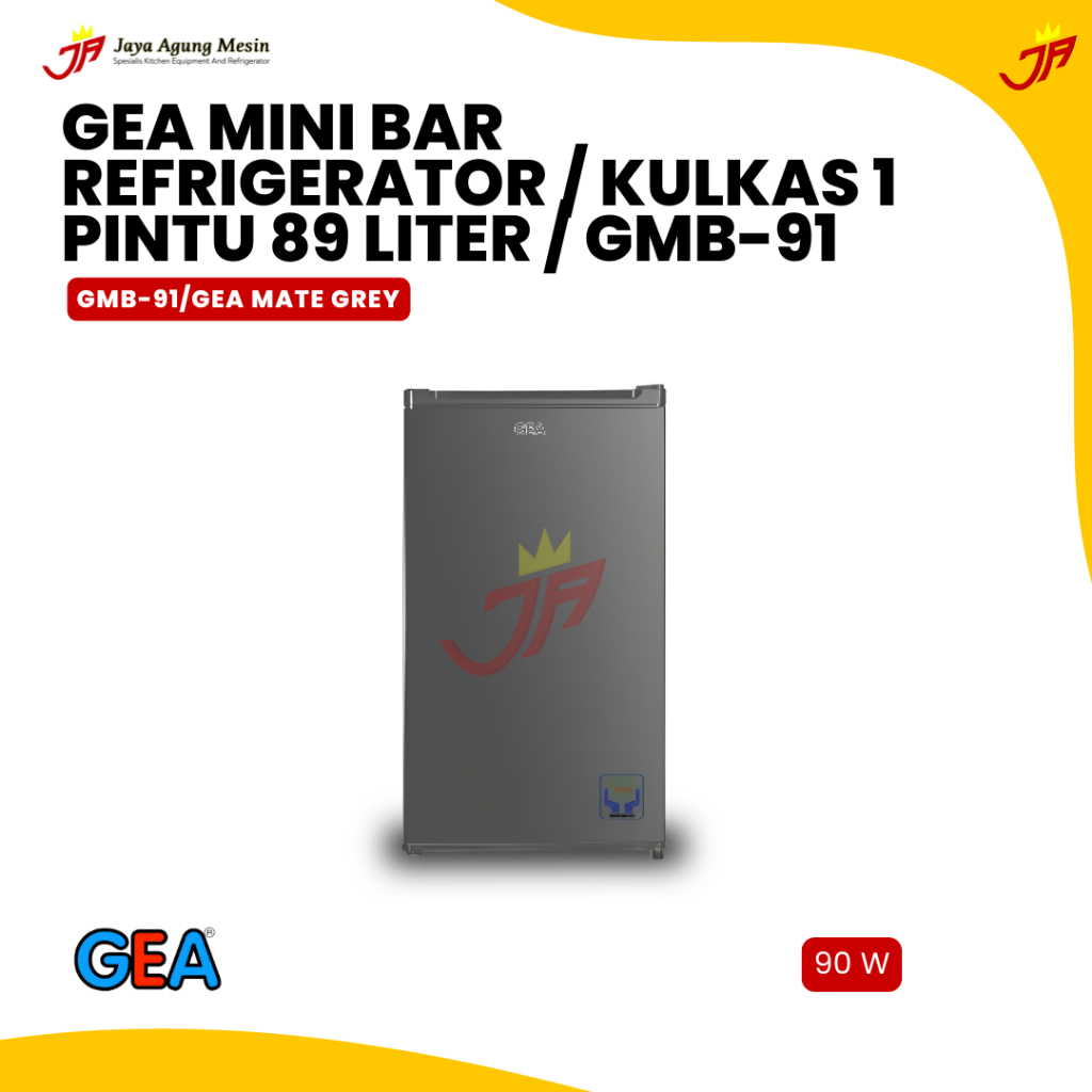 Jual GEA Mini Bar Refrigerator MATTE GREY / Kulkas 1 Pintu 89 Liter ...
