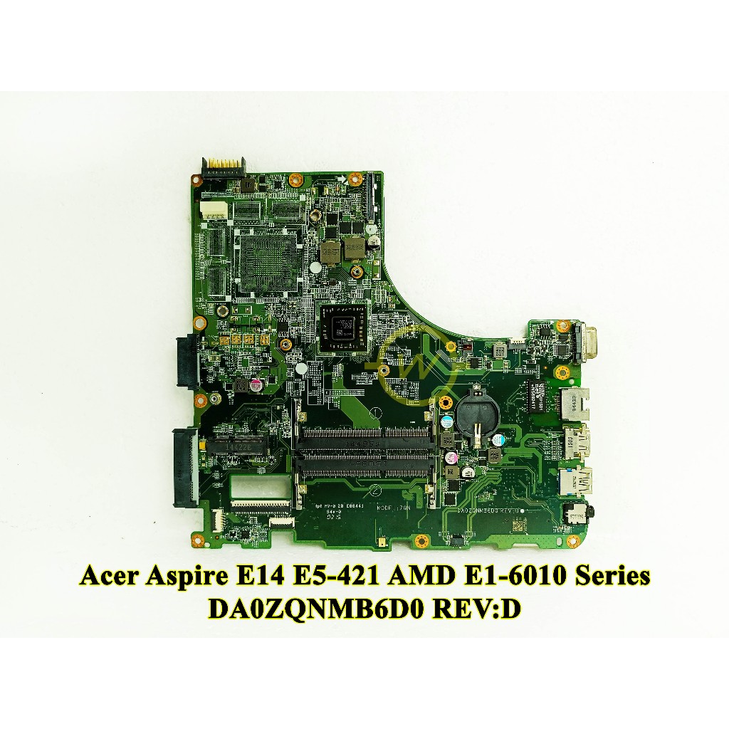 Jual Mainboard Motherboard Mobo Laptop Acer Aspire E14 E5-421 E1 DA0ZQNMB6D0 Series | Shopee ...