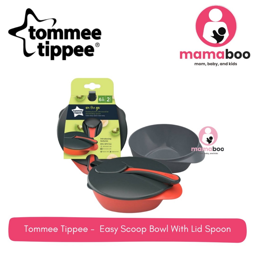 Jual Tommee Tippee - Easy Scoop Bowl With Lid Spoon | Shopee Indonesia