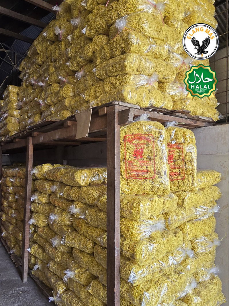 Jual mie kuning kering 1 bal(5KG) ASLI PADANG merek ELANG mas | Shopee ...