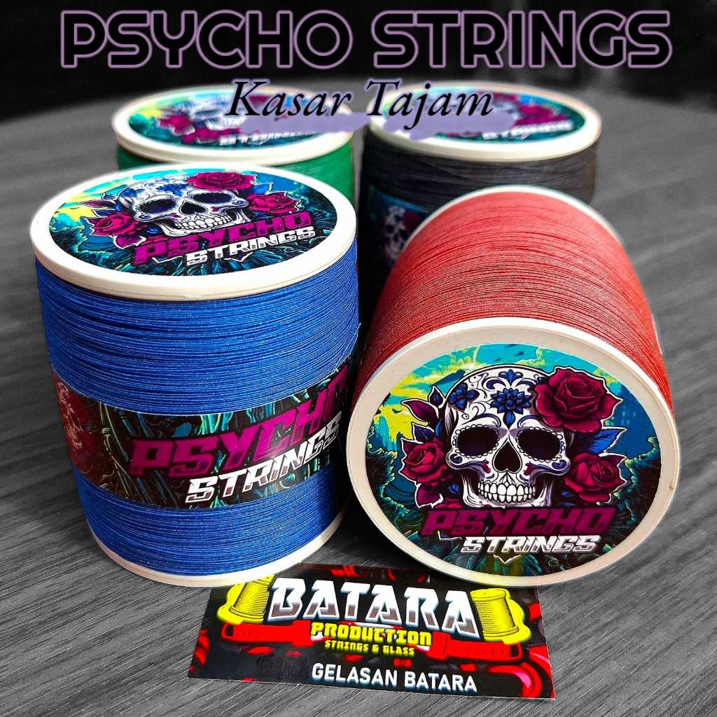 Jual Senar Gelasan Layangan PSYCHO Matot Tajam untuk tarik dan jepret ...