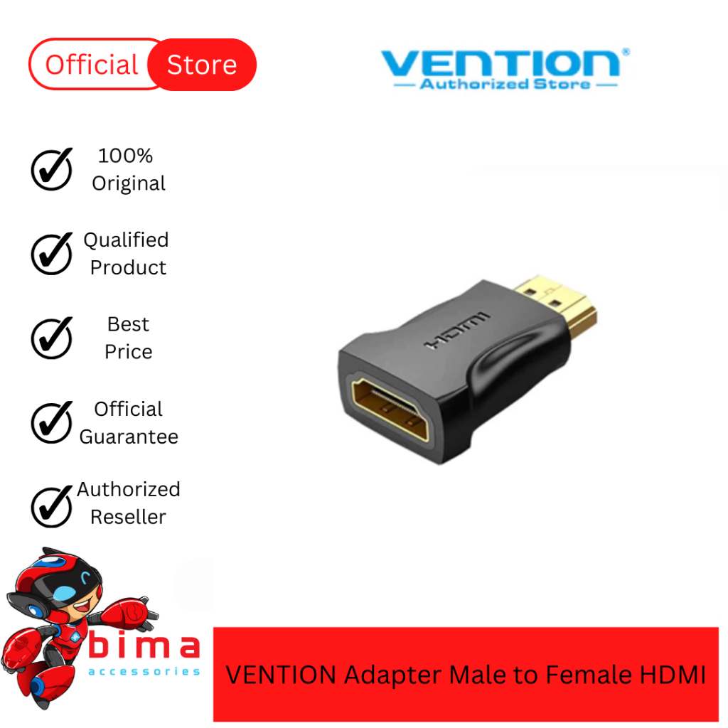 Jual VENTION Adapter Male to Female HDMI | Shopee Indonesia
