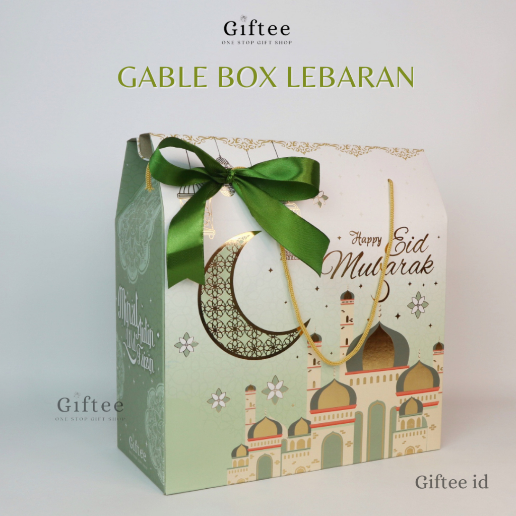 Jual GABLE BOX LEBARAN KEMASAN KOTAK HAMPERS LEBARAN PARCEL SOUVENIR ...