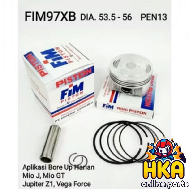 Jual FIM Piston Kit Set Bore Up Mio J Mio GT Jupiter Z1 Vega ZR Vega ...