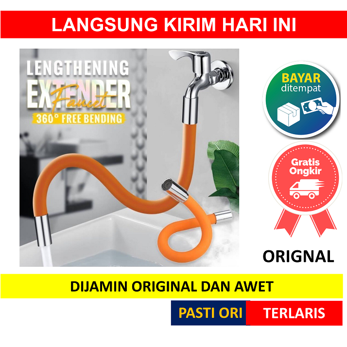 Jual SELANG ORANYE Selang Kran Air Flexible Sambungan Keran Air Putar ...