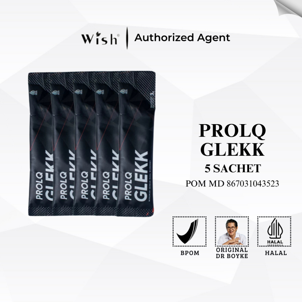 Jual PROLQ Glekk by dr Boyke – Kemasan 5 Saset | Shopee Indonesia