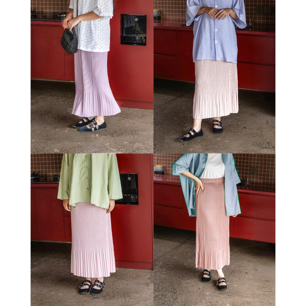 Jual (PO)Howy Pleated Skirt - Rok Plisket Howy | Shopee Indonesia