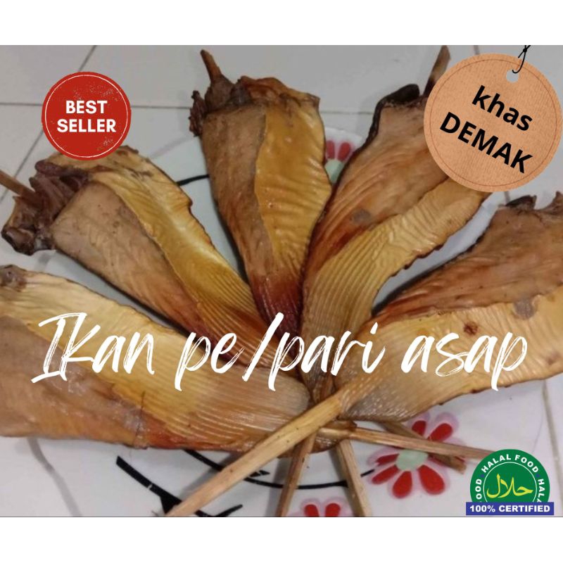 Jual ikan pari/pe asap 1pcs khas demak kualitas terbaik | Shopee Indonesia