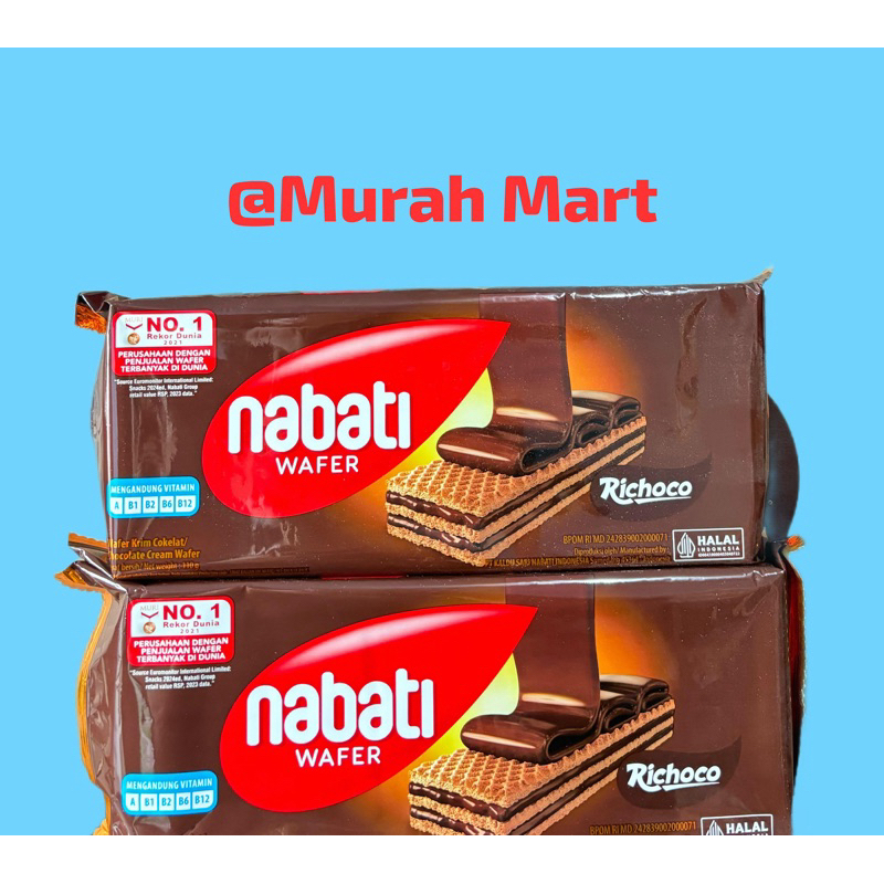 Jual (1 DUS ISI 24 PCS) NABATI WAFER 110Gram kemasan 5000-an | Shopee ...