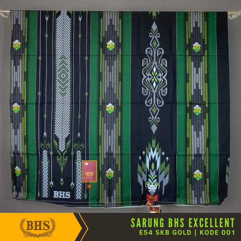 Jual Sarung BHS Excellent Gold Motif E54 SKB Songket Bahan Mercerized ...