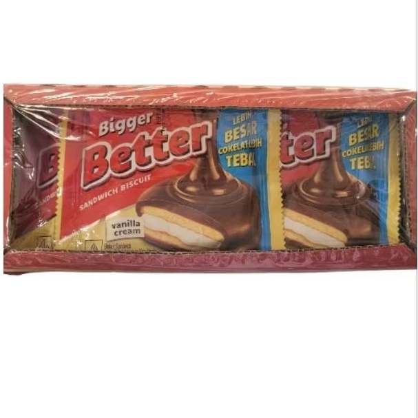 Jual Better Bigger Sandwich Biscuit Sachet isi 10 | Shopee Indonesia