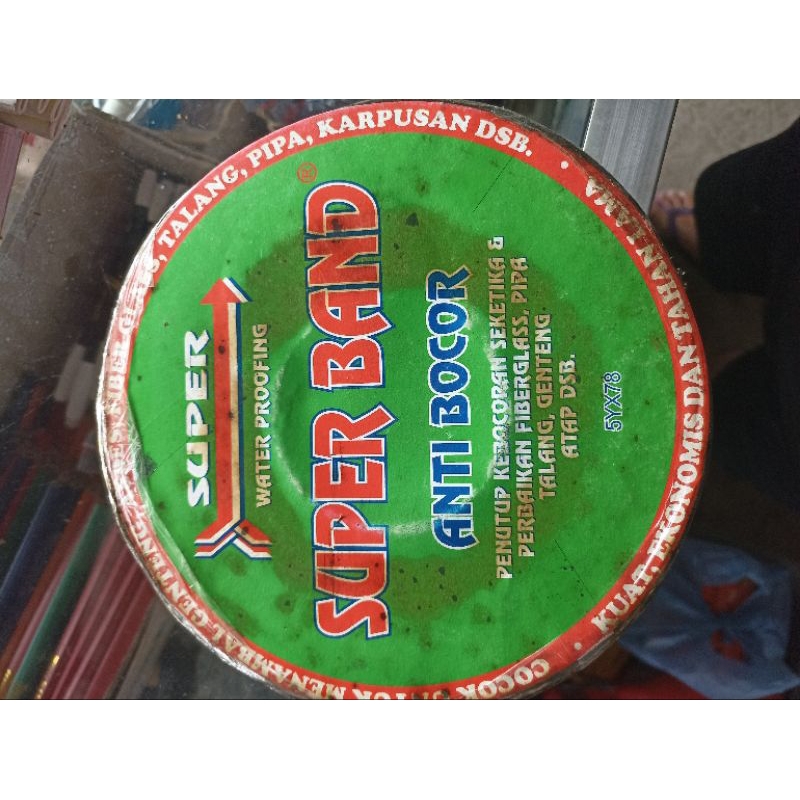 Jual Tambal talang/Lakban Super Band Anti bocor Ukuran 5cm/ 10 meter(1Roll) | Shopee Indonesia