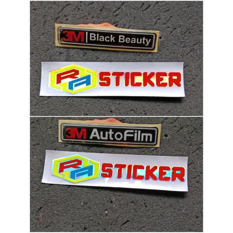 Jual STICKER EMBLEM TIMBUL 3M AUTO FILM 3M BLACK BEAUTY | Shopee Indonesia
