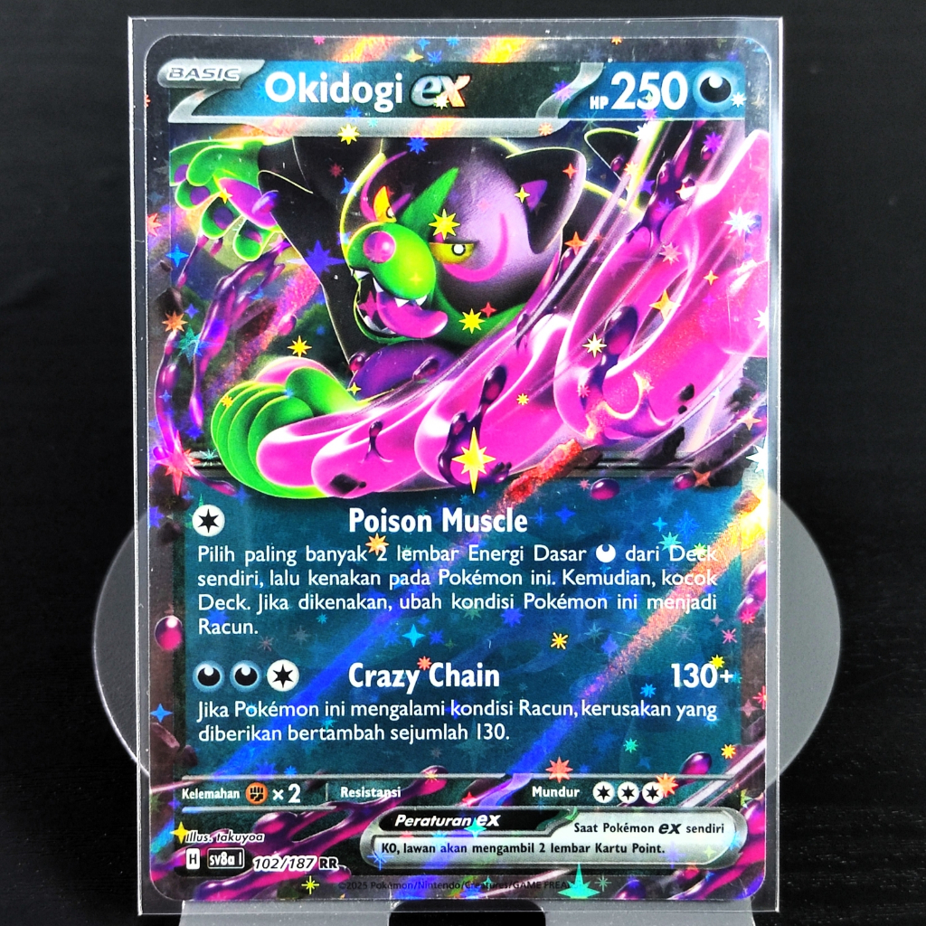 Jual Okidogi Ex RR Pokemon KEGELAPAN Darkness No #1014 Gen9 KARTU TCG ...