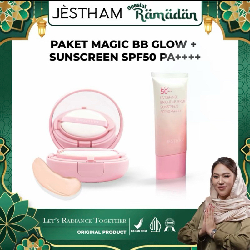 Jual READY STOK!!Jestham Paket Magic BB Cream+Sunscreen SPF50 PA ...