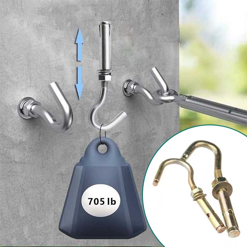 Jual 10pcs Hook Bolt Dynabolt Hook M6/M8 Dynabolt Gantung M6x45 Hook ...