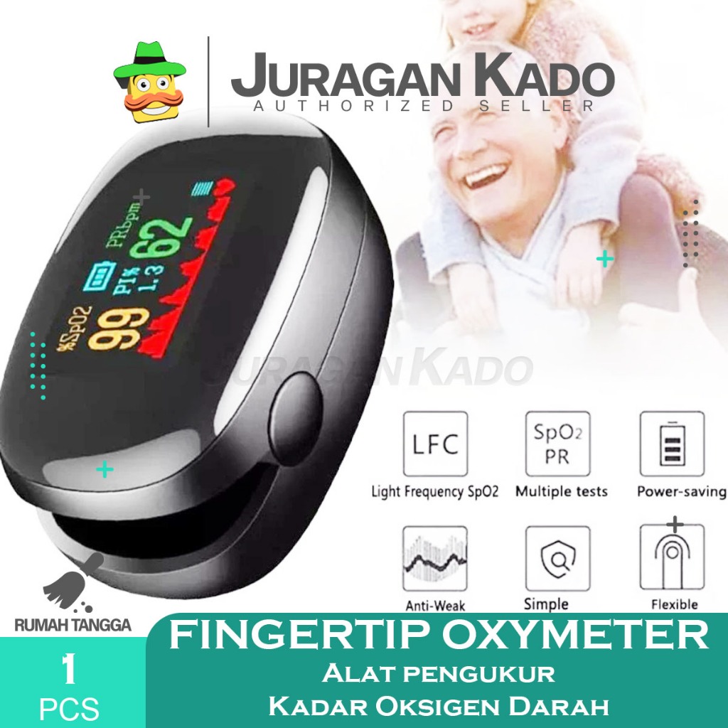 Jual Pulse Oxymeter Fingertip A2 L88 Pengukur Kadar Oksigen Detak ...