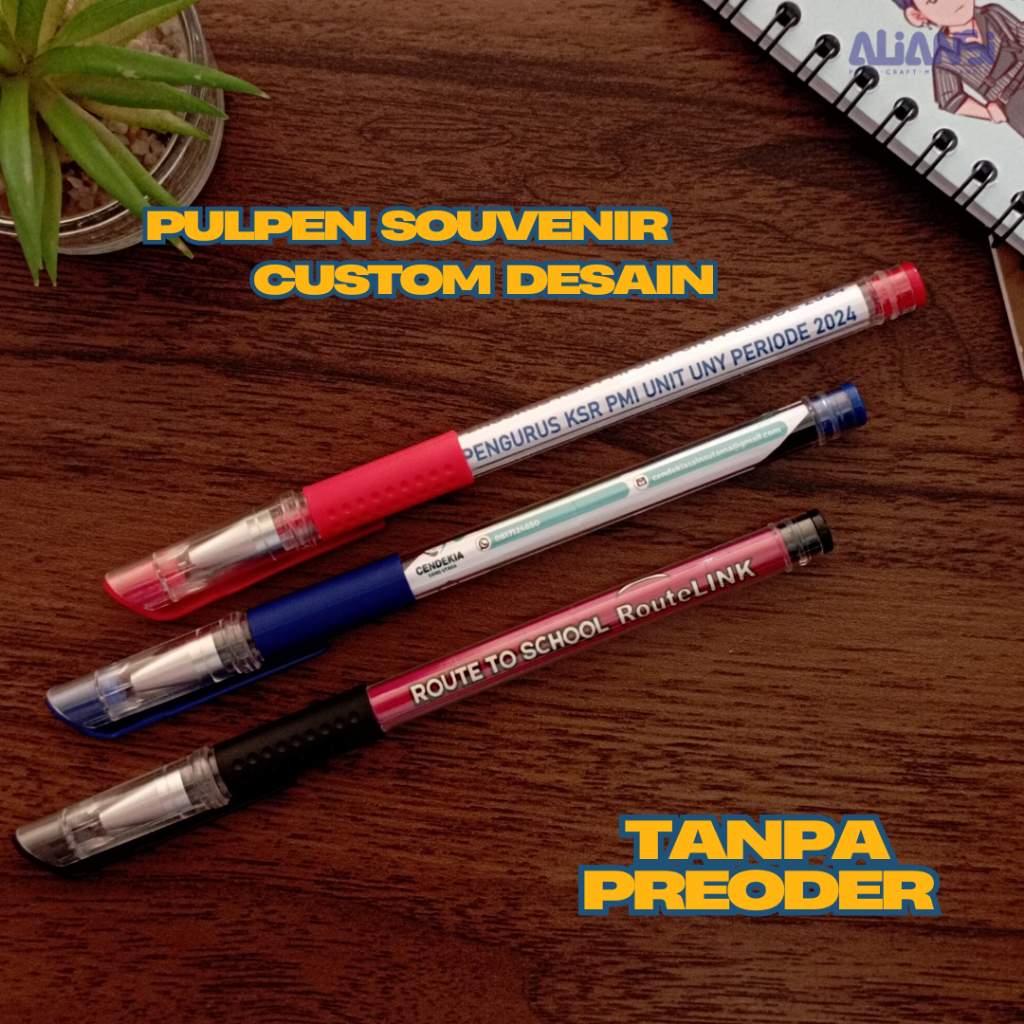 Jual PULPEN BOLPOIN BALLPOINT SOUVENIR MERCHANDISE PROMOSI CUSTOM ...
