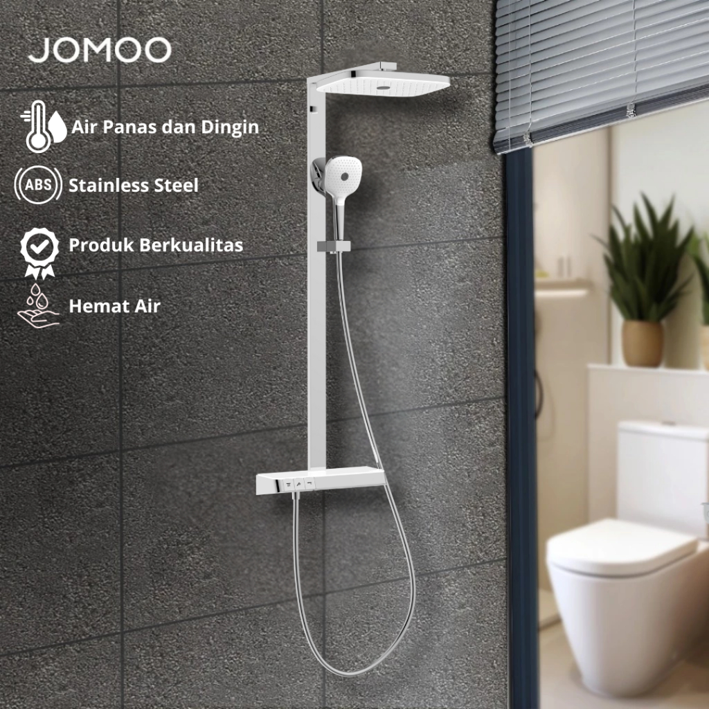 Jual JOMOO Shower set Mandi Thermostat / Shower Mandi Panas Dingin ...