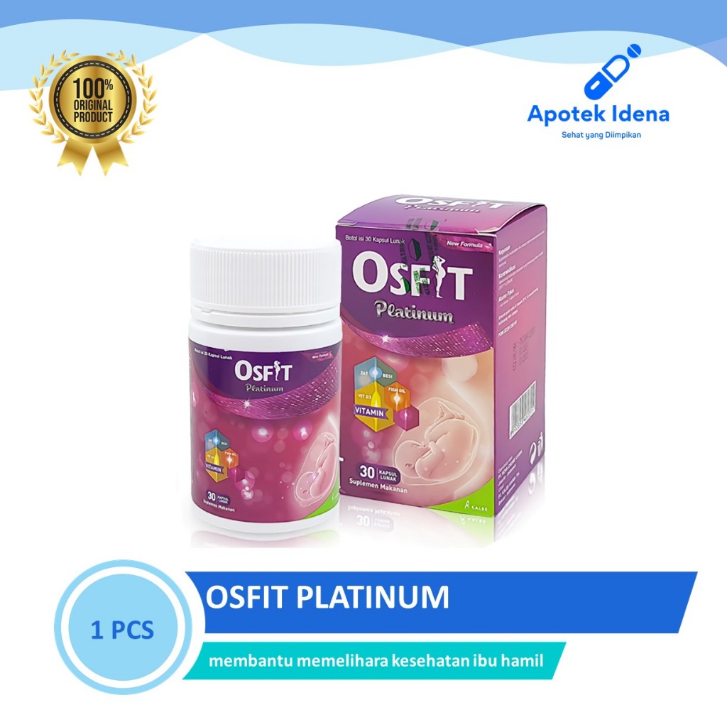 Jual OSFIT PLATINUM Isi 30 Kapsul Suplemen / Multivitamin Ibu Hamil Dan ...