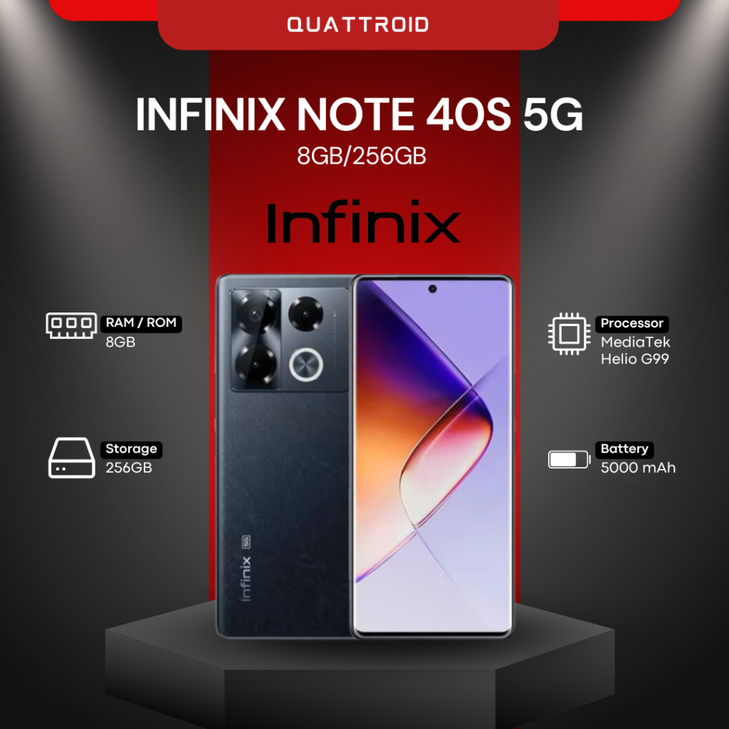 Jual INFINIX NOTE 40S - RAM 8GB / 256GB - GARANSI RESMI | Shopee Indonesia