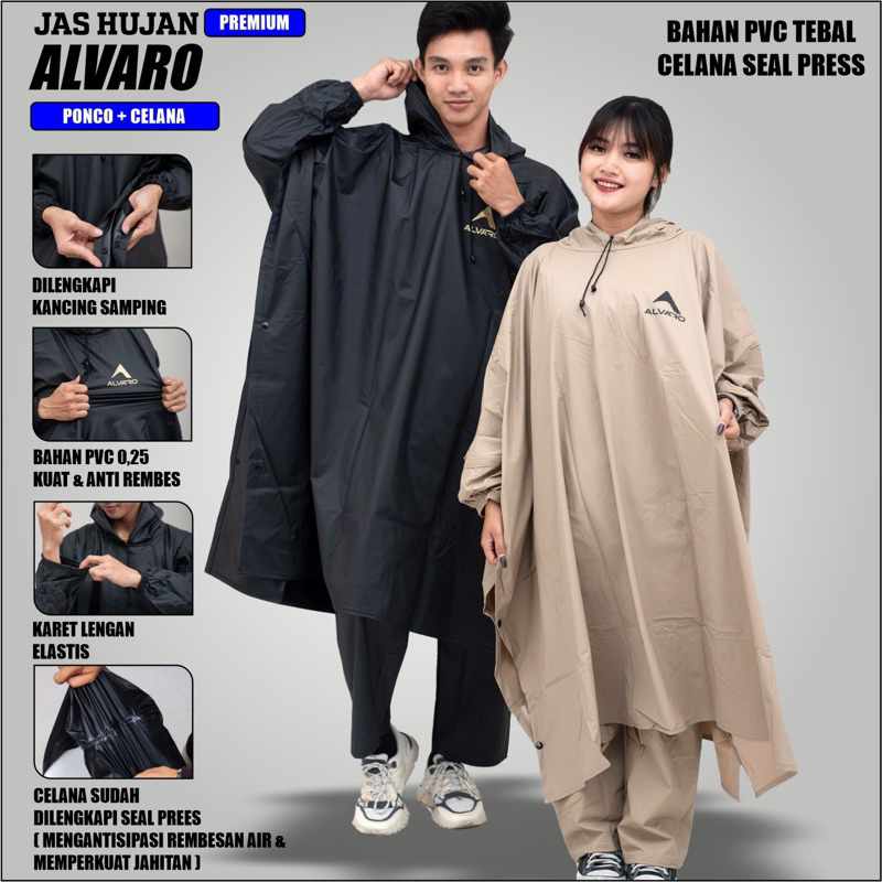 Jual Jas Hujan Ponco Celana Mantel Pria Wanita Jumbo Mantol Kelelawar Batman Sealing Press ...