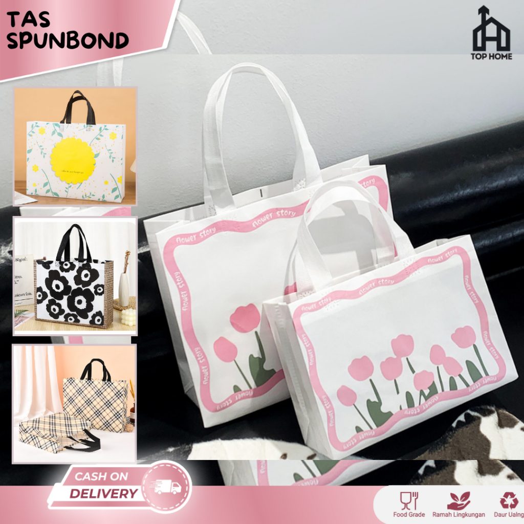 Jual Totebag Kain | Paper Bag Kain Motif| Tas Kantong Belanja Hampers ...