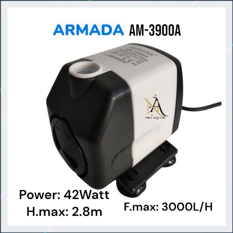 Jual Mesin Pompa Celup Aquarium Filter Air 3900 ARMADA AM-3900A ...