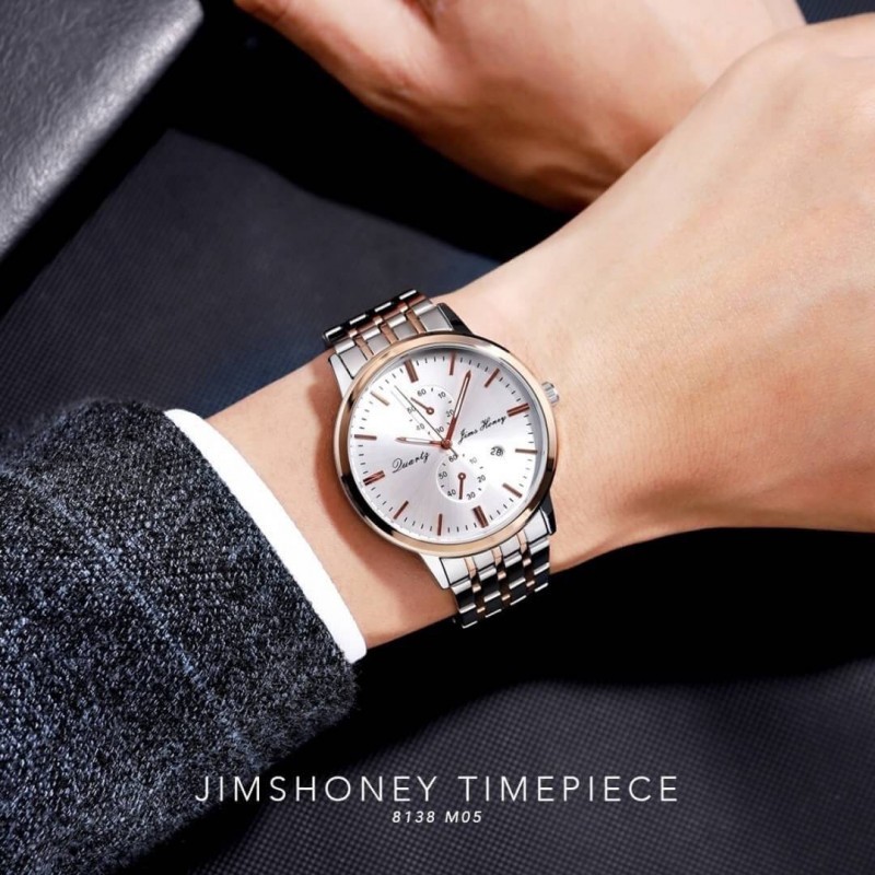 Jual jamtangan jt 8138 jimshoney freebox ready jamtangan couple harga ...