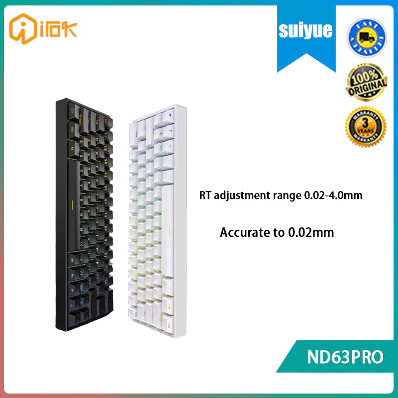 Jual Irok ND63 PRO Keyboard mekanis sumbu magnetik 0 zona mati hot ...