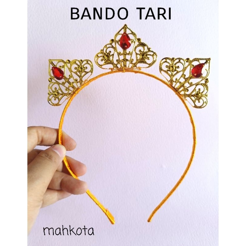 Jual Bando tari/bando tari adat (mahkota merah) | Shopee Indonesia