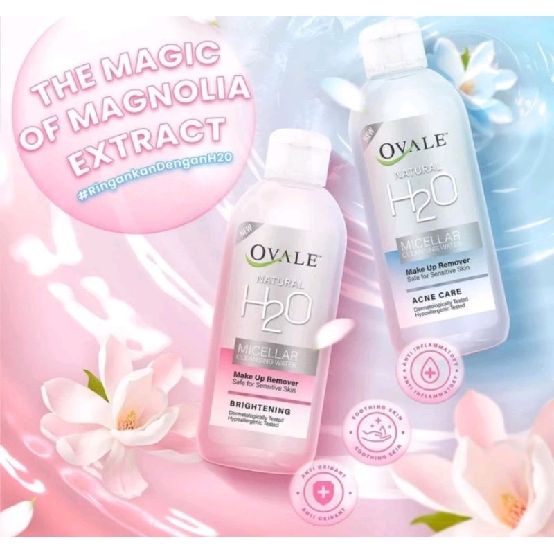 Jual OVALE NATURAL H20 MICELLAR CLEANSING WATER | Shopee Indonesia