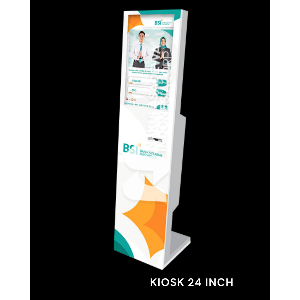 Jual Mesin Antrian | Kiosk 24 inch Plat Besi | Paket termasuk software ...