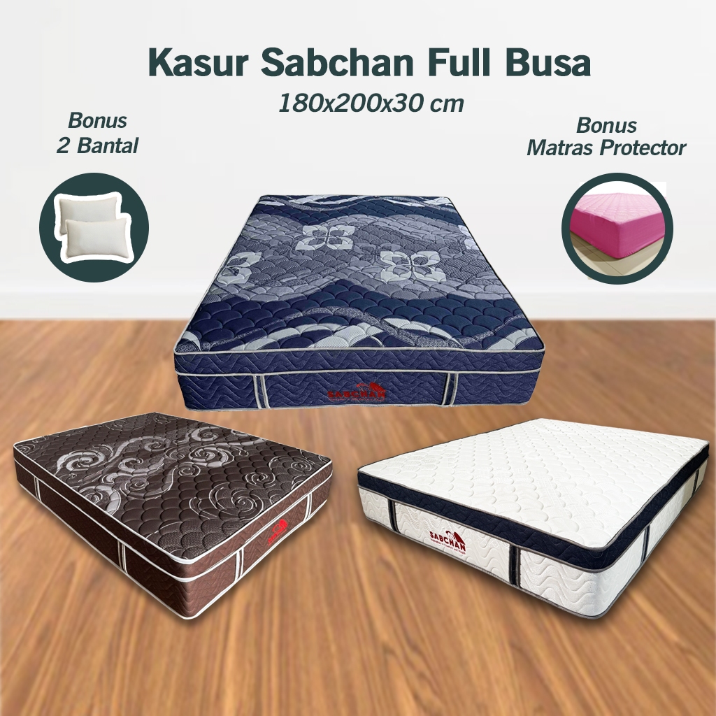 Jual Kasur Full Busa Sabchan Ukuran King 180x200x30 cm Matras Tidur ...