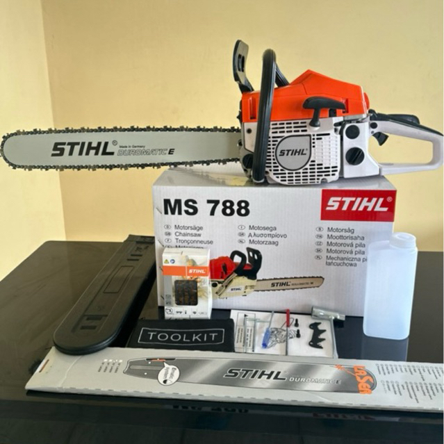 Jual MESIN CHAINSAW ASLI STIHL MS 788 KOMPLIT BAR 22INCH DAN RANTAI (SIAP PAKAI ) | Shopee Indonesia