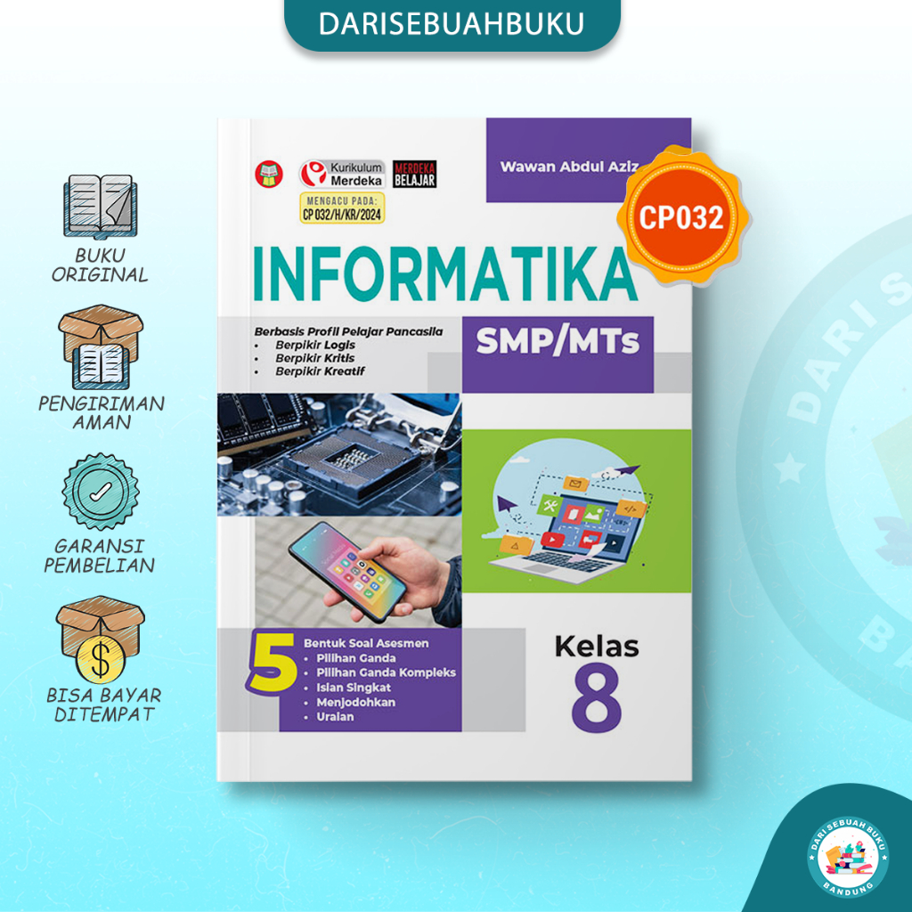 Jual Buku INFORMATIKA SMP/MTs Kelas 8 - Kurikulum MERDEKA - CP 032 - Buku Pelajaran SMP | Shopee ...