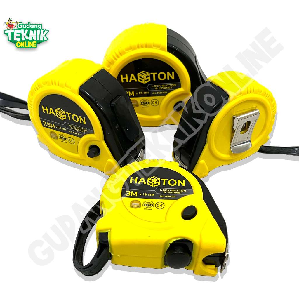 Jual Meteran 3M 5M 7.5M 10M LOCK BUTTON HASSTON 3420-071 3420-072 3420-073 3420-074 / Meter ...