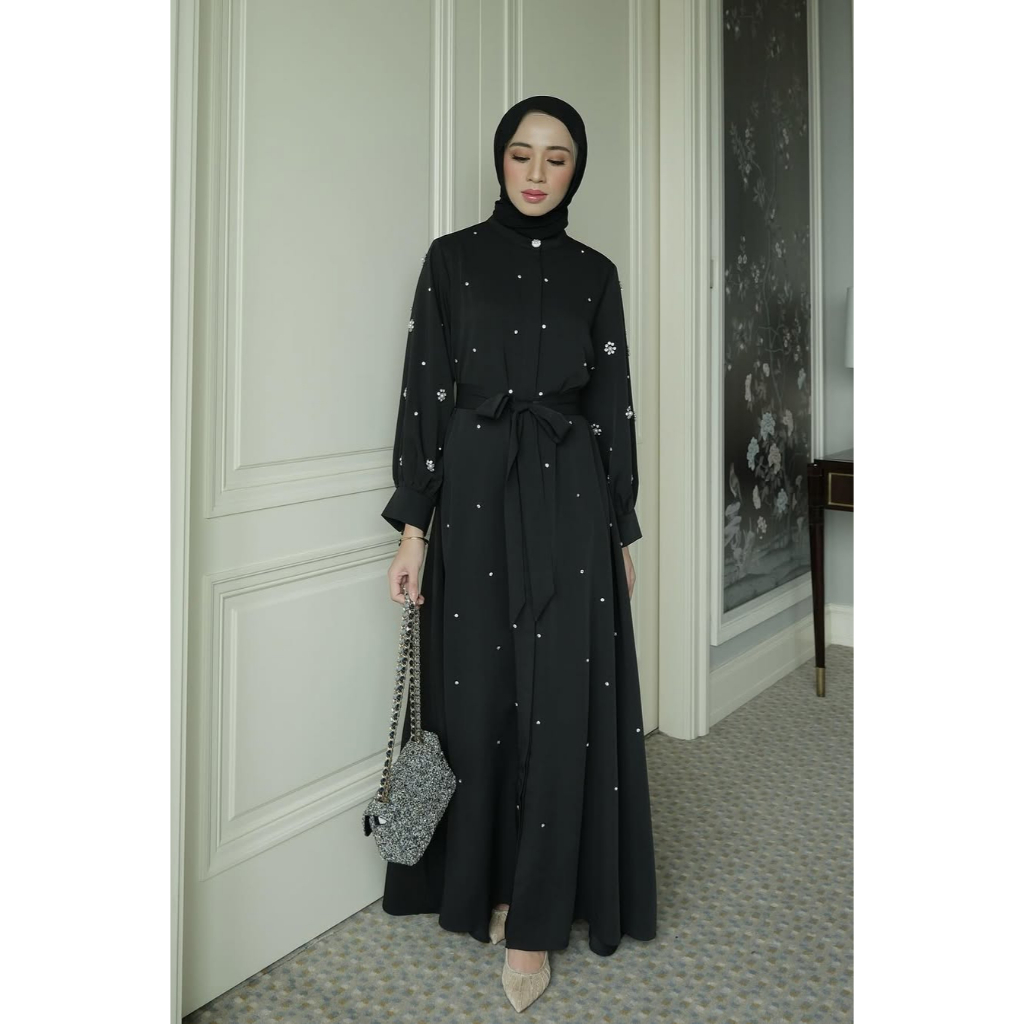 Jual GONEGANI OFFICIAL - Dress Manik Manik Bahan Soft Crepe Luma Dress ...