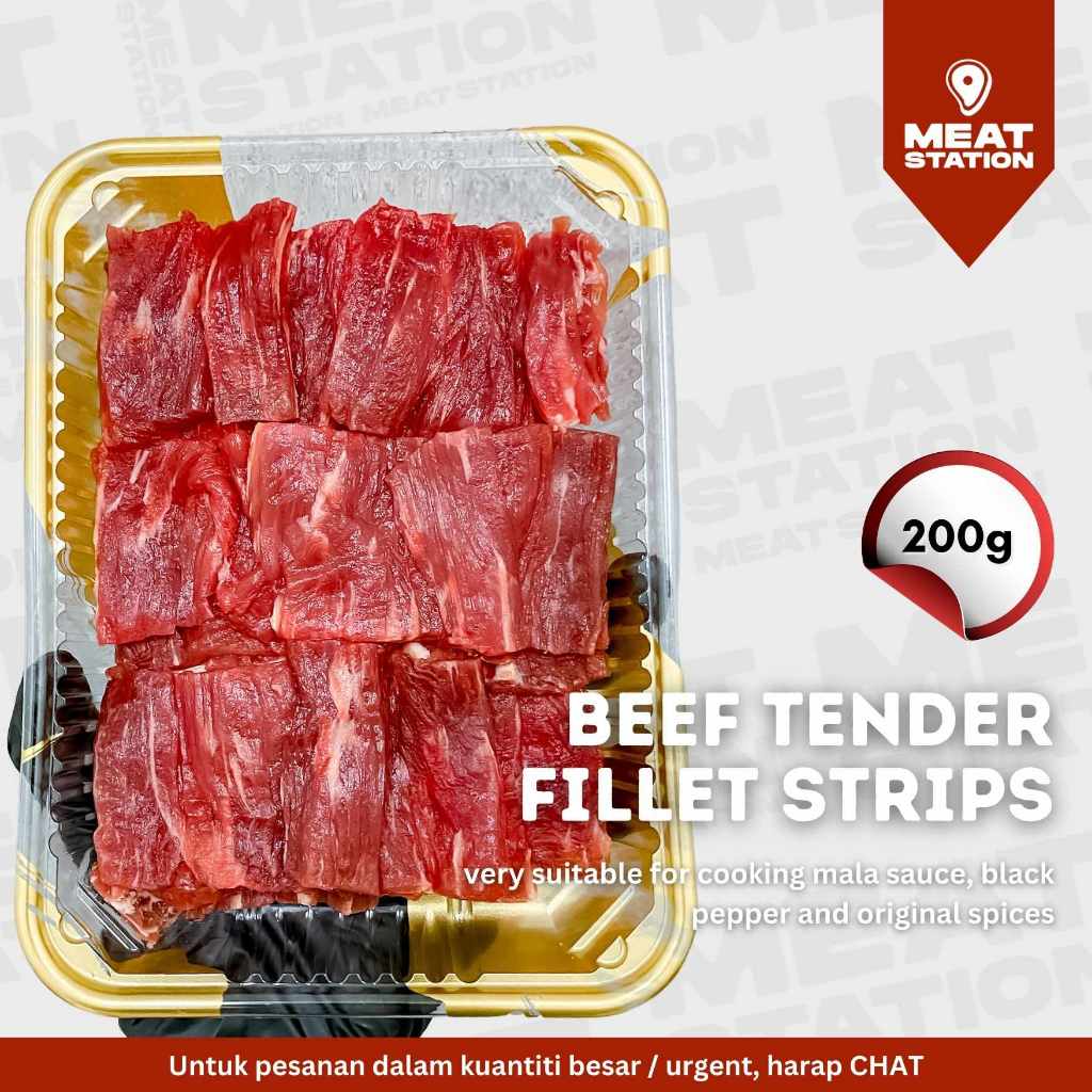 Jual Premium Beef Tender Fillet Strips 200g / Has Dalam / Daging Sapi ...