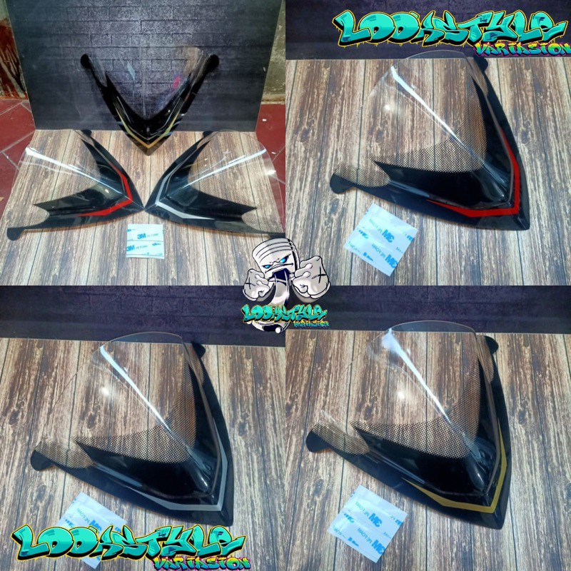 Jual VISOR VARIO 110 OLD & VARIO 125 TECHNO VARIO KEYLESS MODEL BLACK ...
