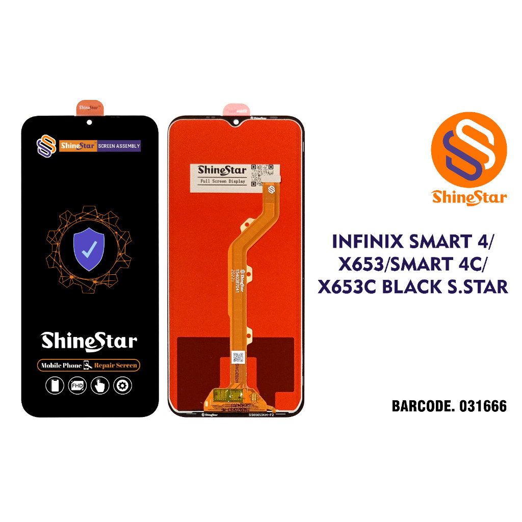 Jual LCD+TS INFINIX X653C/INFINIX SMART 4 /SMART 4C BLACK SHINESTAR ...